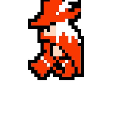"8 Bit Red Mage " Sticker for Sale by Ryan Bamsey | Redbubble