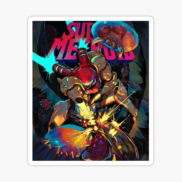 "metroid" Sticker for Sale by haynesnathan | Redbubble