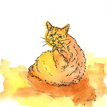 "Sunshine Cat" Sticker for Sale by sivdiller | Redbubble