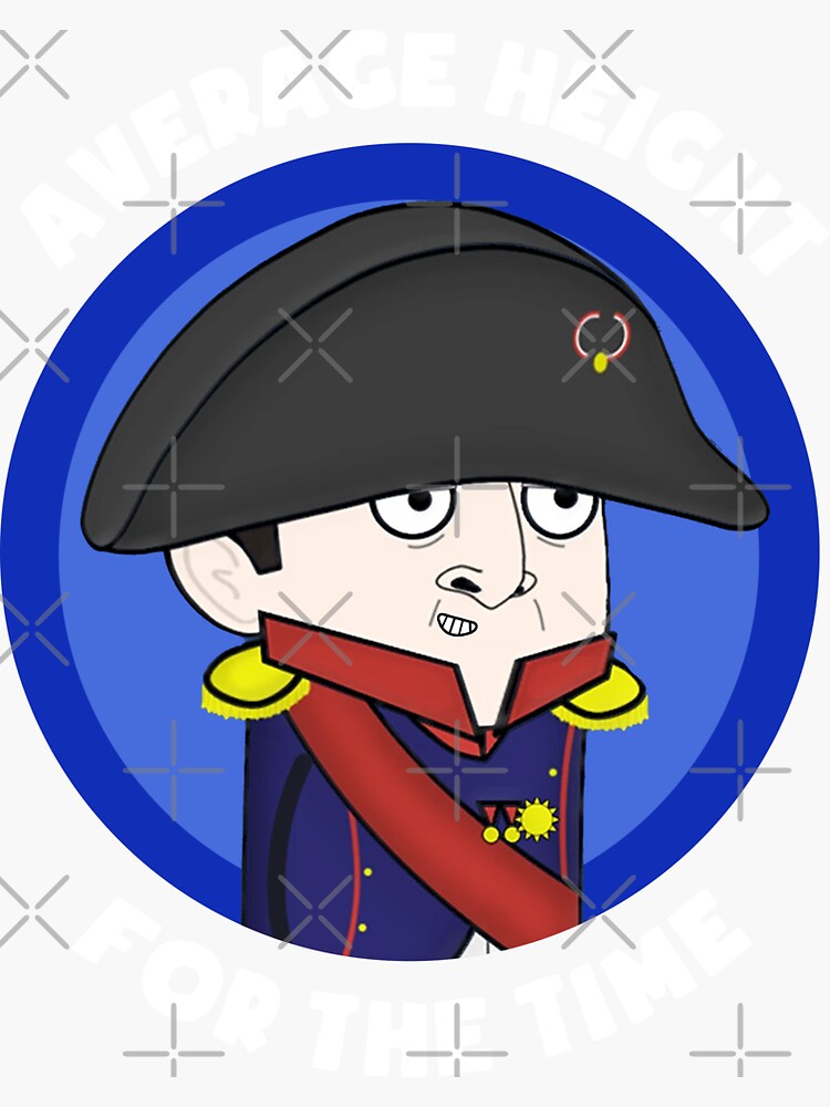 "Oversimplified For The Time Napoleon Funny" Sticker for Sale by ...