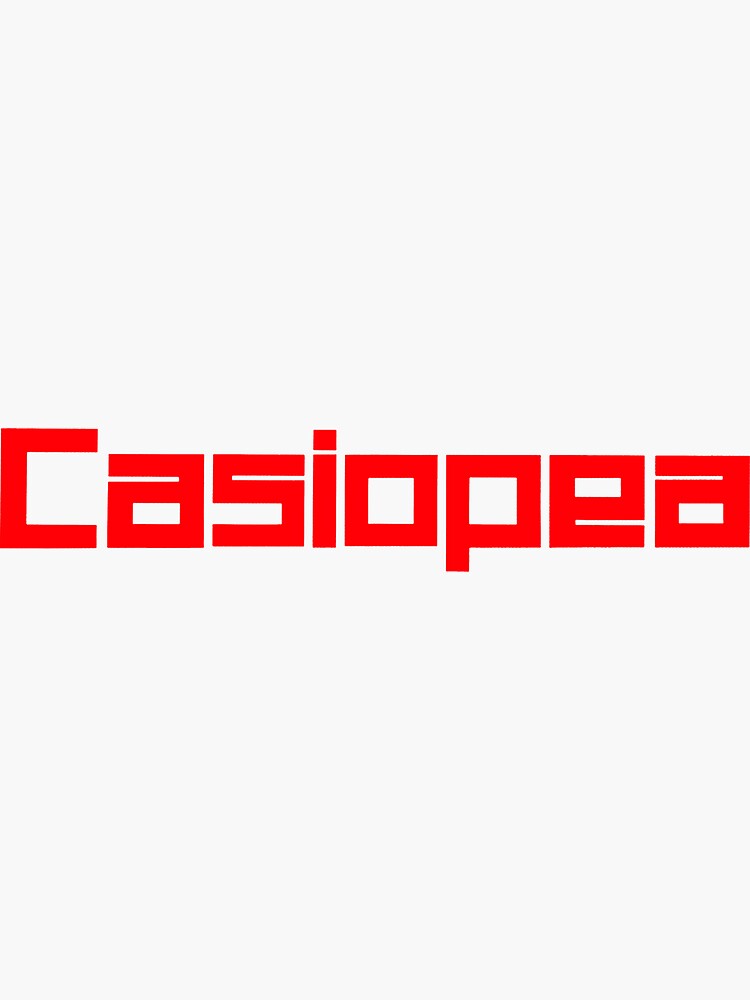 "Casiopea Mint Jams Logo Red" Sticker for Sale by ItsCanaan | Redbubble