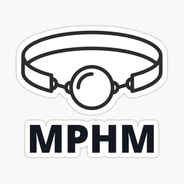 "Mmph Black Ball Gag" Sticker for Sale by stephenop92 | Redbubble