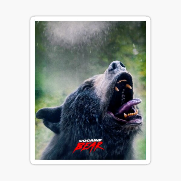 "Cocaine Bear [2023]" Sticker for Sale by CulturePopPop | Redbubble