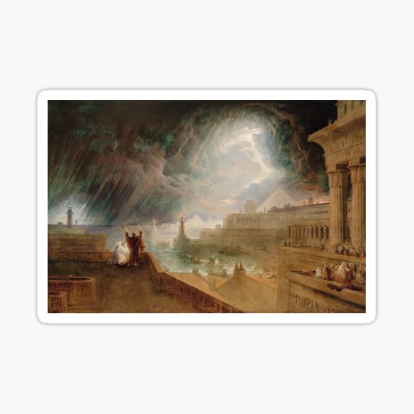 "The Seventh Plague (1823) - John Martin" Sticker for Sale by SALON DES ...