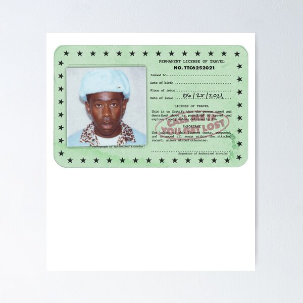 "Call Me If You Get Lost License" Poster for Sale by Natals33 | Redbubble