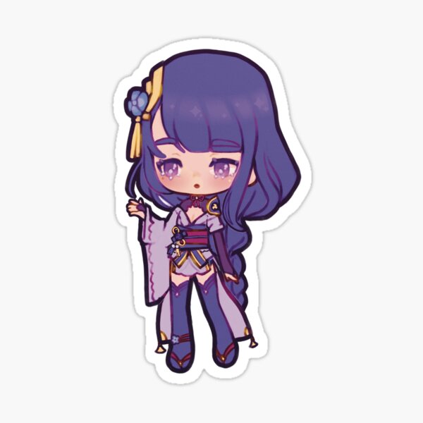 "Raiden Shogun Chibi - Genshin Impact" Sticker for Sale by EggvvitchArt ...