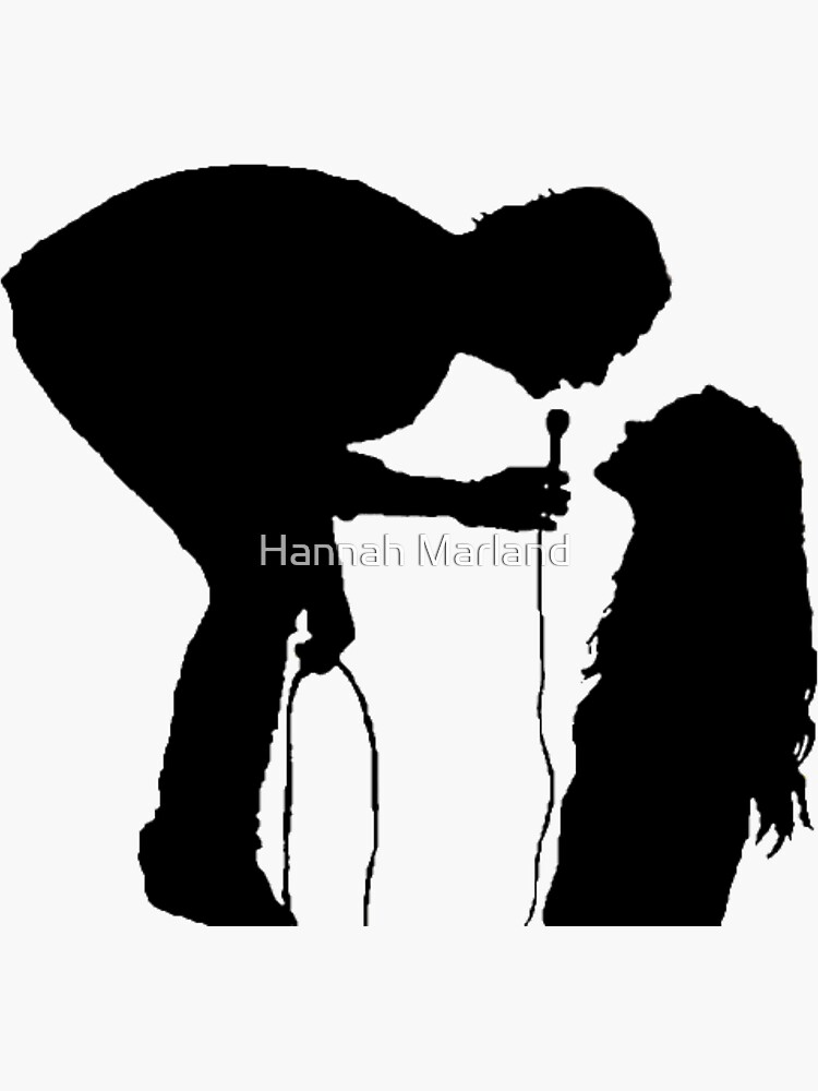 "Robbers silhouette " Sticker for Sale by hannahmarland | Redbubble