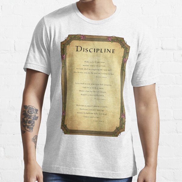 "Discipline" T-shirt by LaraAmbrose | Redbubble