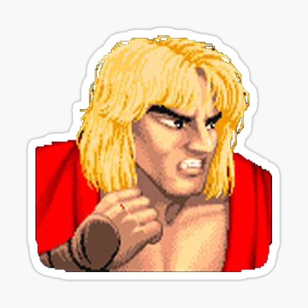 "Street Fighter Stickers | Ken" Sticker for Sale by alexbrewer20 ...