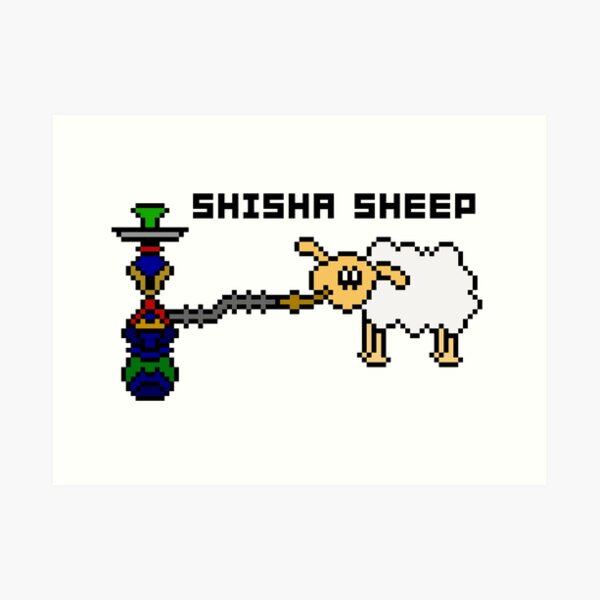 "Shisha Sheep" Kunstdruck von neidoodle | Redbubble
