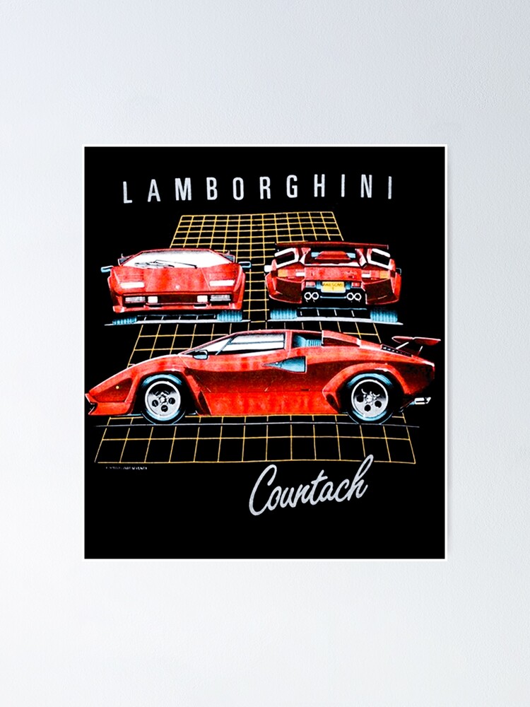 "Lamborghini Countach" Poster for Sale by SHOPEER33 | Redbubble