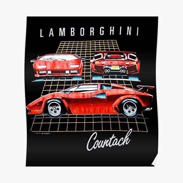 "Lamborghini Countach" Poster for Sale by SHOPEER33 | Redbubble
