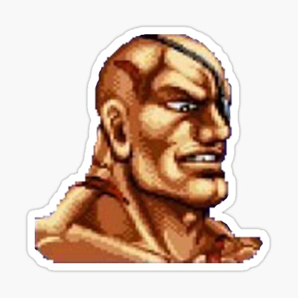 "Street Fighter Stickers | Sagat" Sticker by alexbrewer20 | Redbubble
