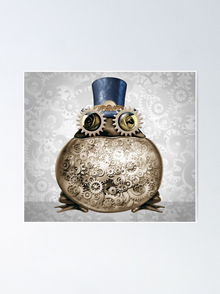 "Steam Punk Frog" Poster by lightidea | Redbubble
