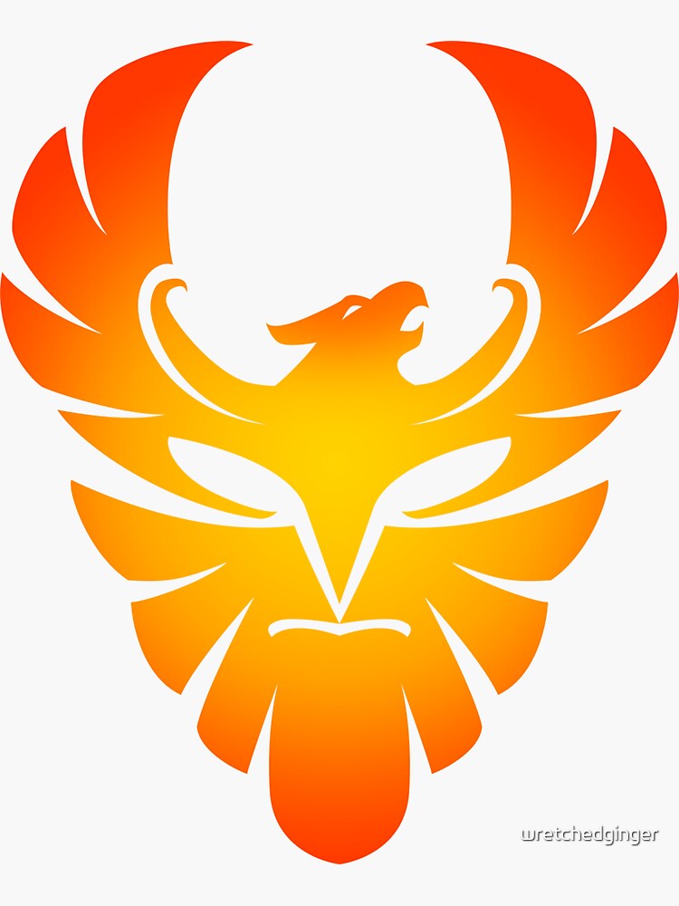 "Fire Beard gradient Orange, Icon only." Sticker for Sale by ...