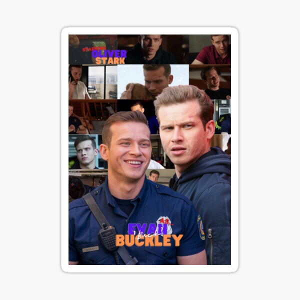 "Evan ' Buck ' Buckley | 9-1-1" Sticker for Sale by lilyycoop | Redbubble