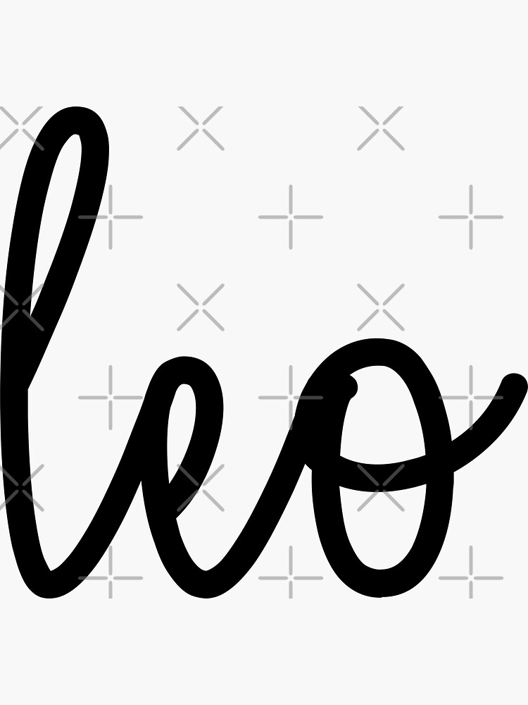 "Leo Sticker" Sticker for Sale by lmkdesigns | Redbubble