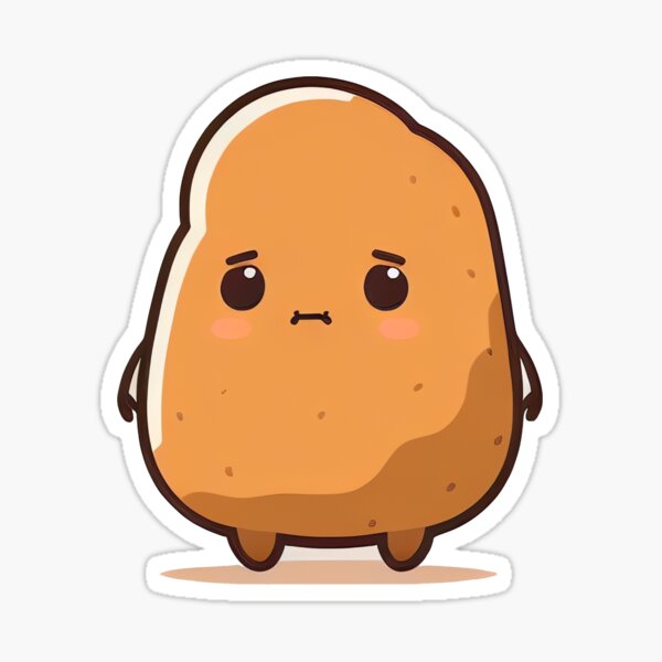 "kawaii chibi cute potato" Sticker by ChibiInstant | Redbubble