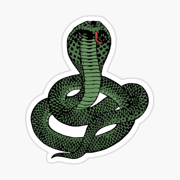 "Cobra" Sticker for Sale by motheggart | Redbubble