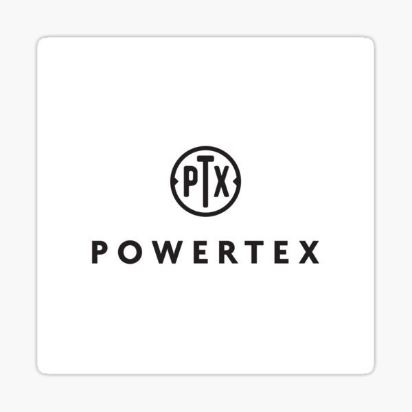 "Powertex stacked logo" Sticker for Sale by The-Red-Barn | Redbubble