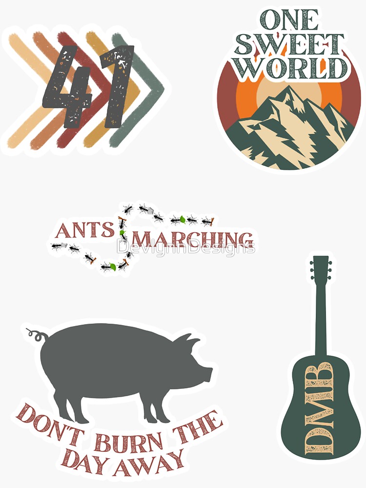 "Dave Matthews Sticker Pack | Retro DMB Sticker Sheet | Fun Dave ...