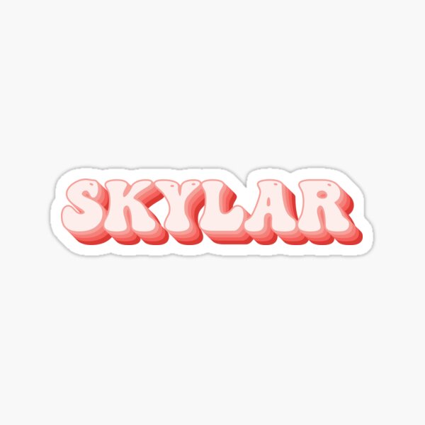 "Skylar - Name" Sticker for Sale by kindxinn | Redbubble