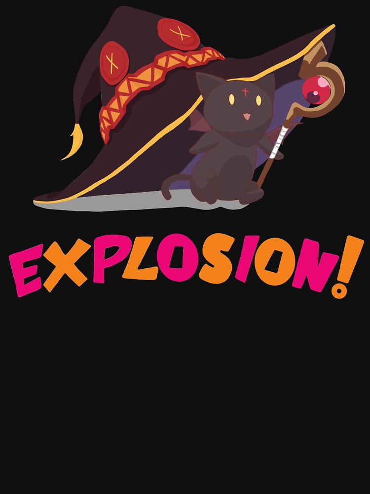 "Konosuba Chomusuke - Explosion!!!" T-shirt for Sale by vanillafriendly ...