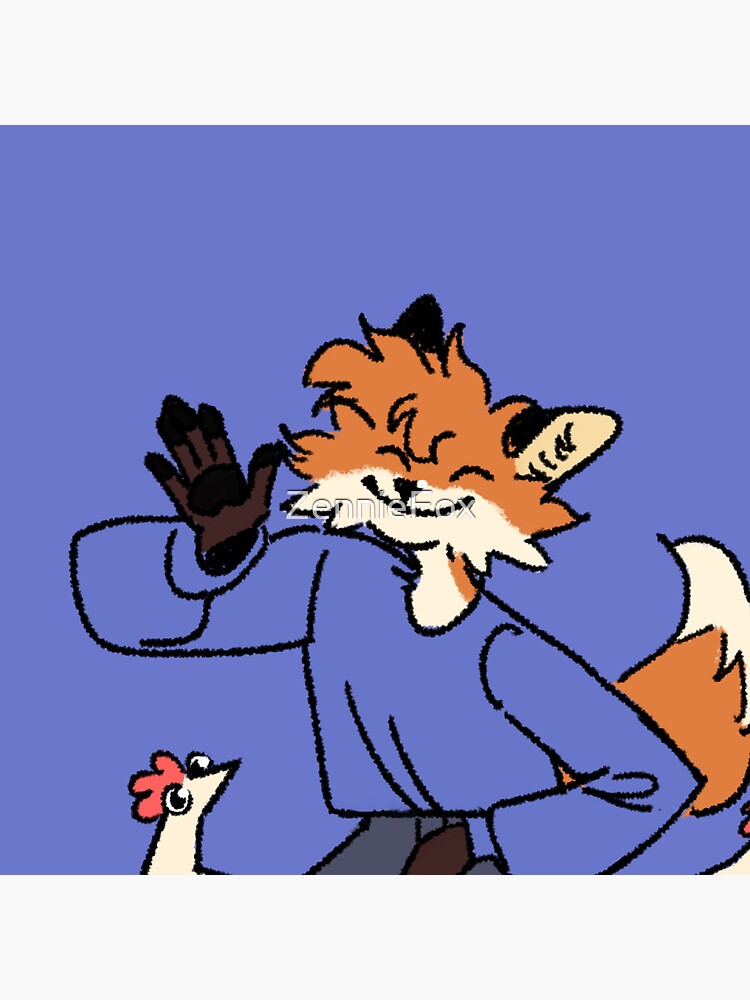"Chicken Fella" Pin for Sale by ZennieFox | Redbubble