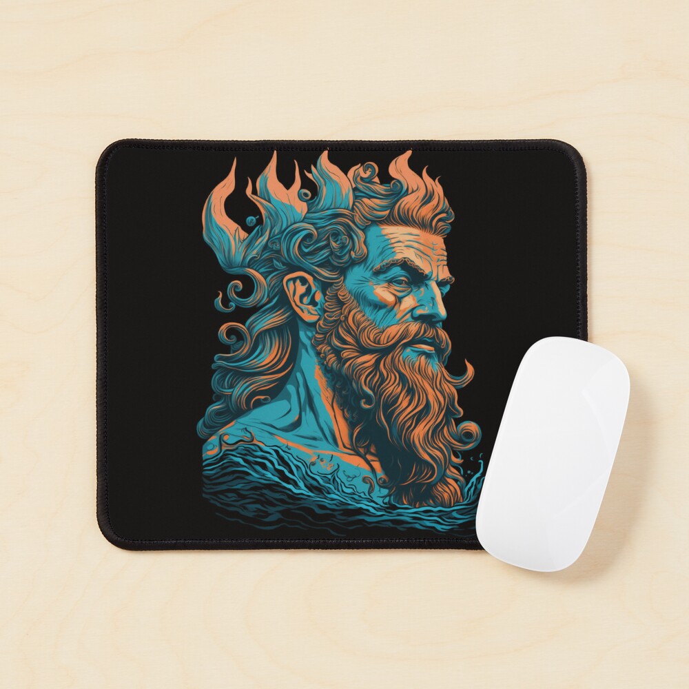 "Greek god Poseidon illustration" Poster for Sale by Philip-p22 | Redbubble