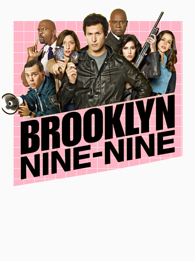 "Brooklyn Nine-Nine Pink Logo" T-shirt for Sale by laurenthomsxn ...
