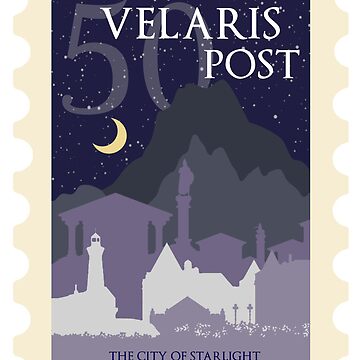 "ACOTAR Velaris Inspired Stamp Sticker" Sticker for Sale by ...