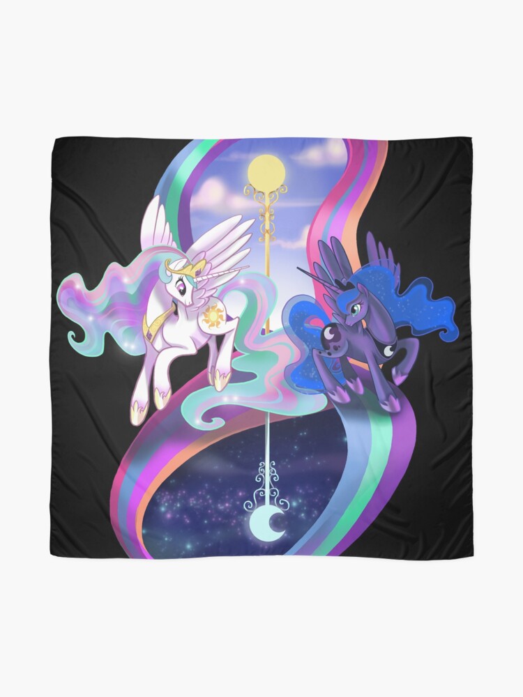 "Sun and Moon Sisters- MLP" Scarf by redredtelephone | Redbubble
