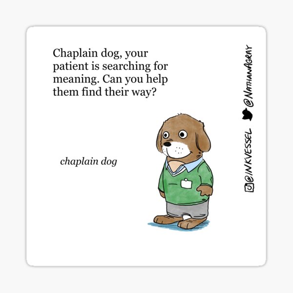 "Palliative Care Chaplain Dog" Sticker for Sale by NathanGray | Redbubble