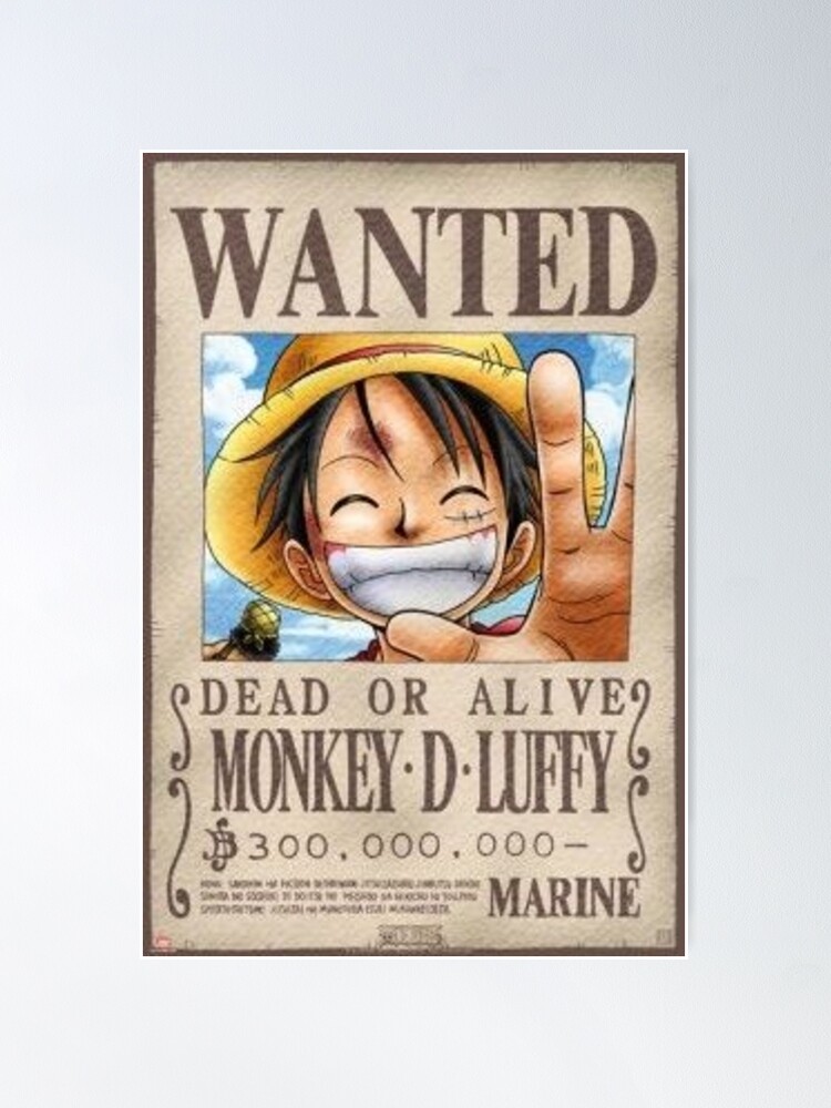 Luffy wanted poster Poster sold by Elena Grisly | SKU 4442643 ...