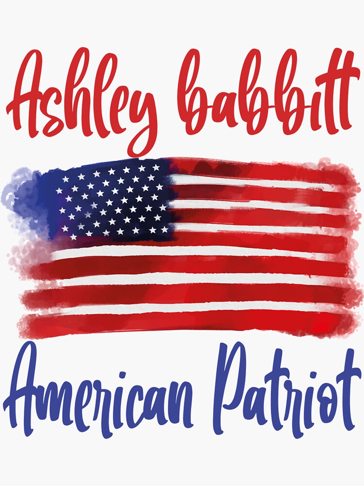 "Ashley Babbitt American Patriot " Sticker for Sale by Elrecreation ...