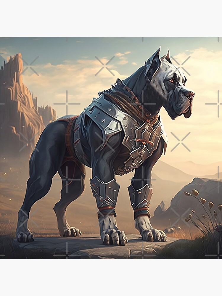 "Giant Defender: Great Dane Fighter Dog Dungeons and Dragons D&D Class ...