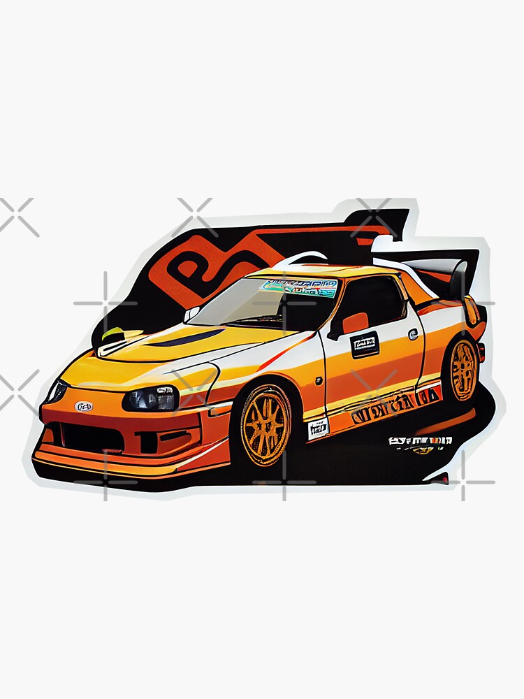 "Toyota supra inspired car" Sticker for Sale by GO0BER | Redbubble
