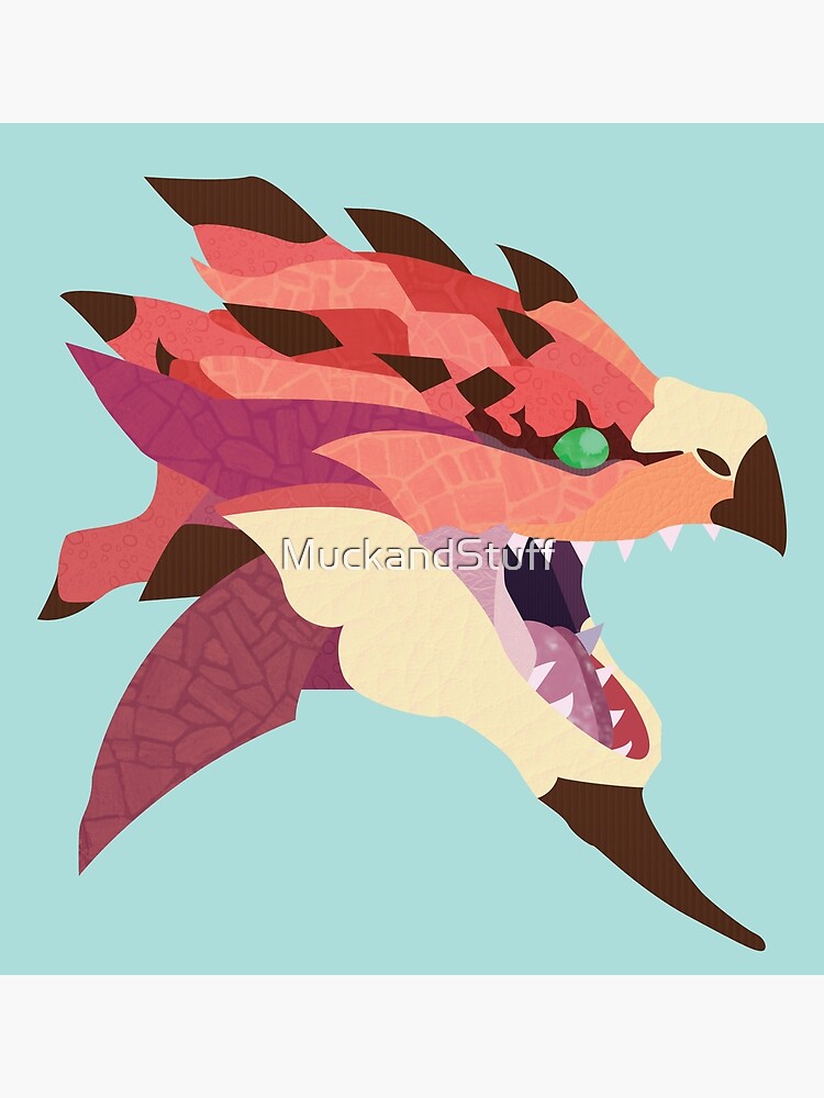 "Pink Rathian" Poster by MuckandStuff | Redbubble