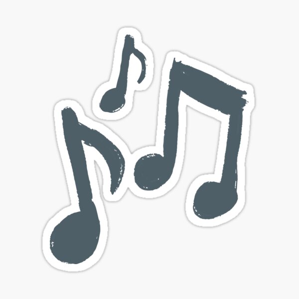 "Quaver Beam Music Note Aesthetic" Sticker for Sale by Harpleydesign ...