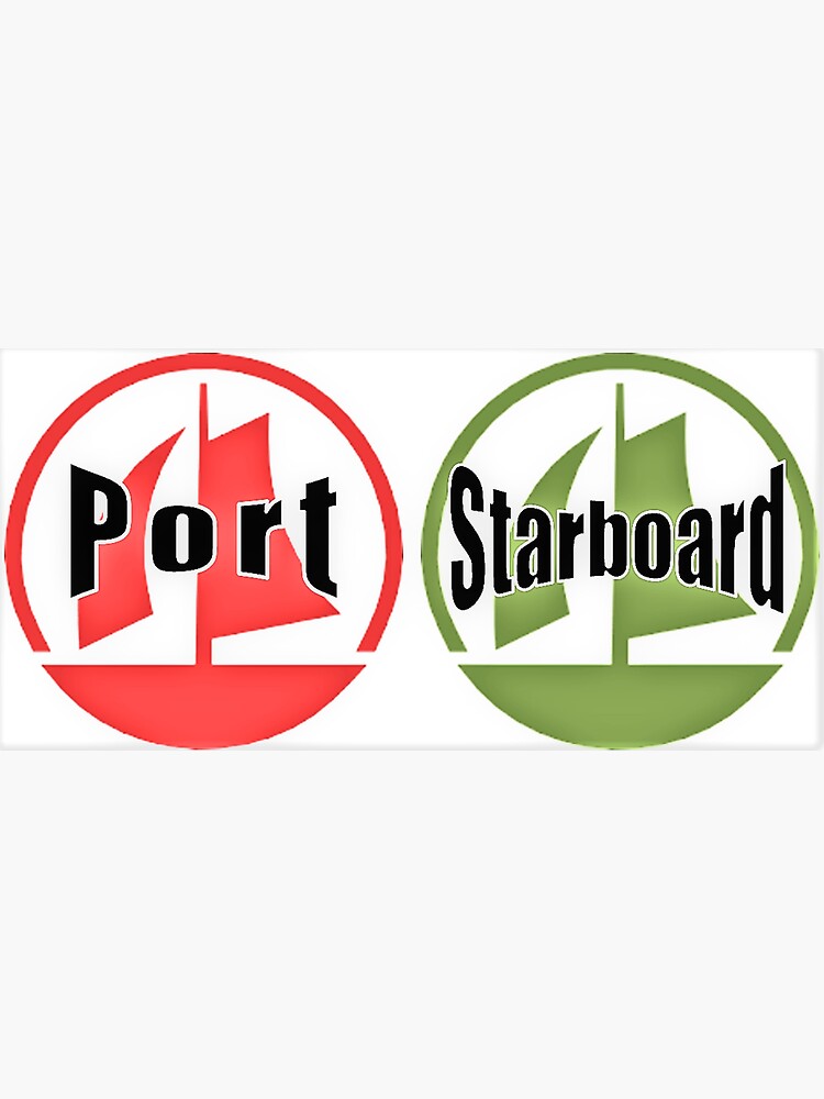 "Port and Starboard Stickers" Sticker for Sale by Erica Nale | Redbubble