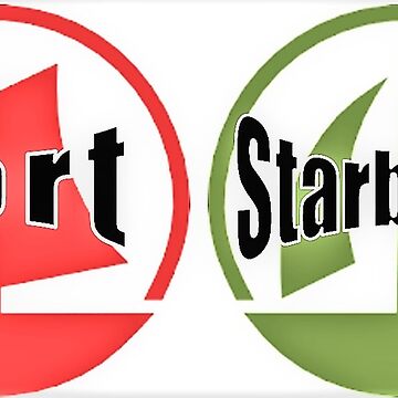 "Port and Starboard Stickers" Sticker for Sale by Erica Nale | Redbubble