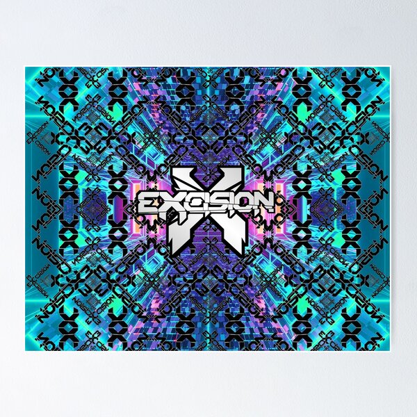 "Excision Festival Vibes Kaleidoscope Design" Poster for Sale by ...
