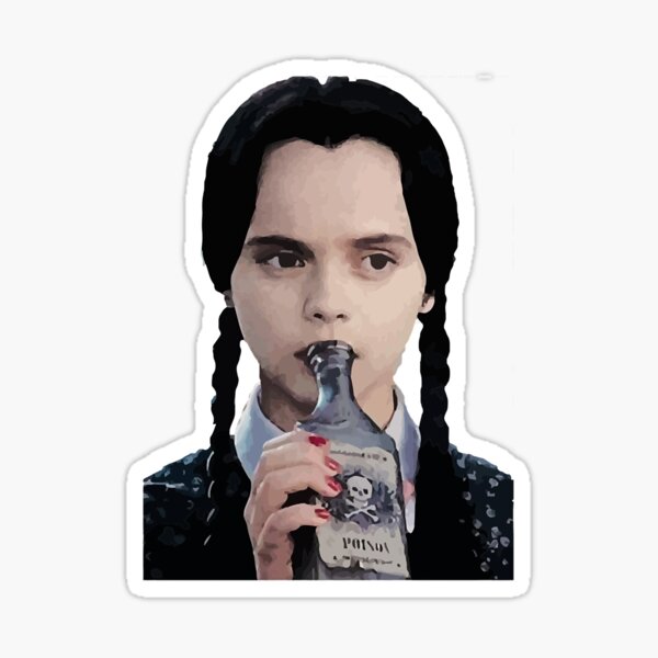 "Wednesday Addams " Sticker for Sale by McLareTeeHub | Redbubble