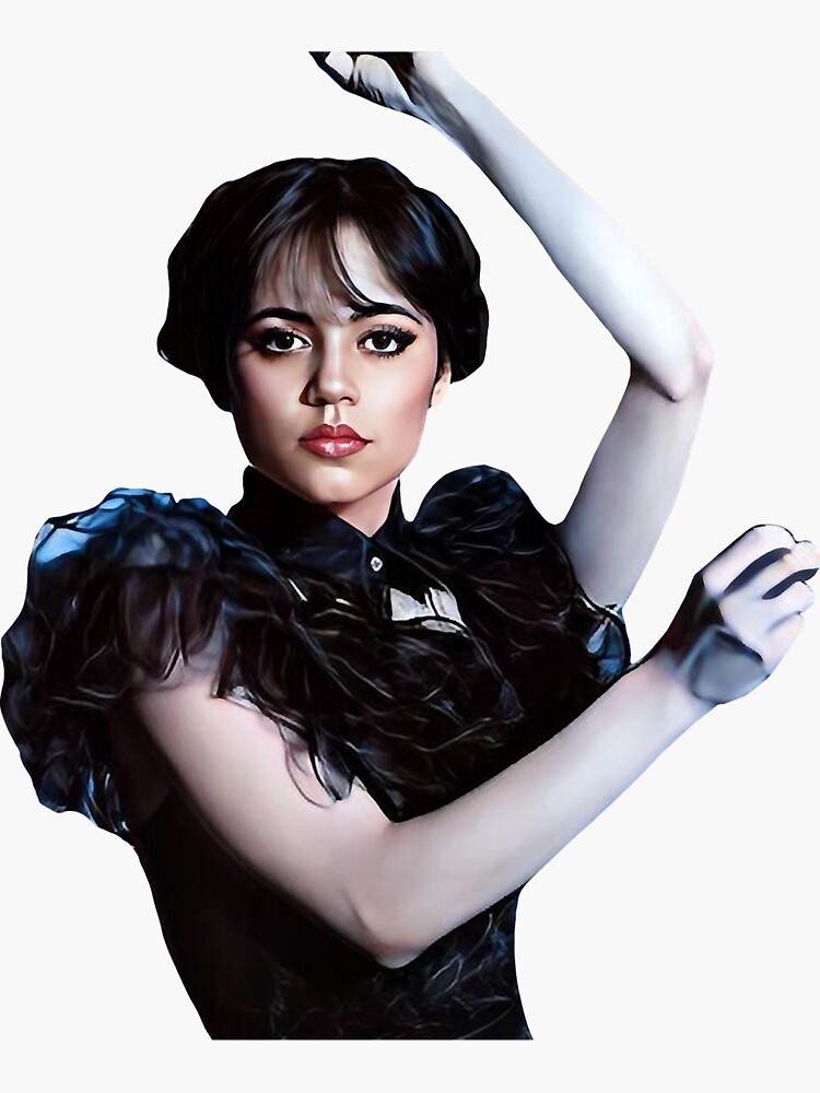 "Wednesday Addams ( addams family) dancing scene" Sticker for Sale by ...