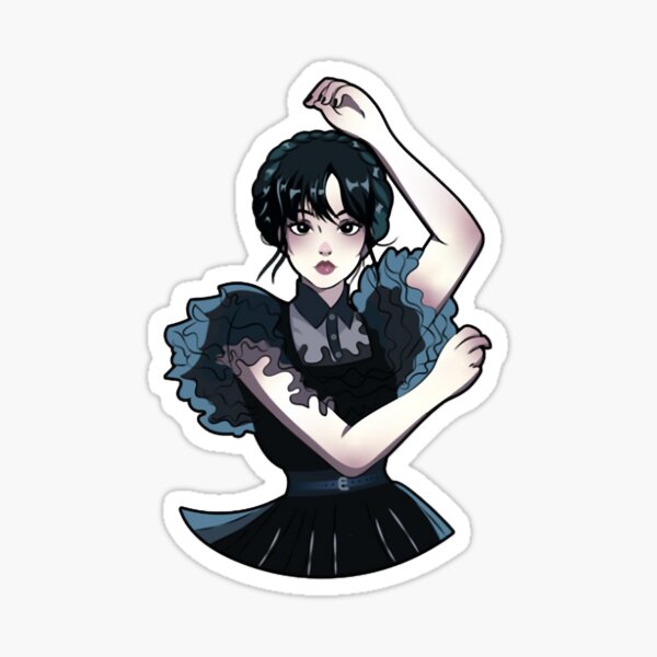 "Wednesday Dance netflix" Sticker for Sale by McLareTeeHub | Redbubble
