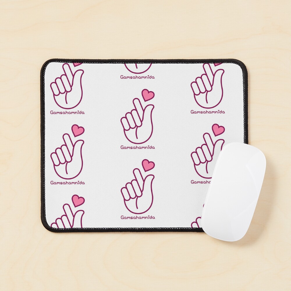 "Thank you in Korean heart shaped fingers symbol (gamsahamnida - 감사합니다 ...