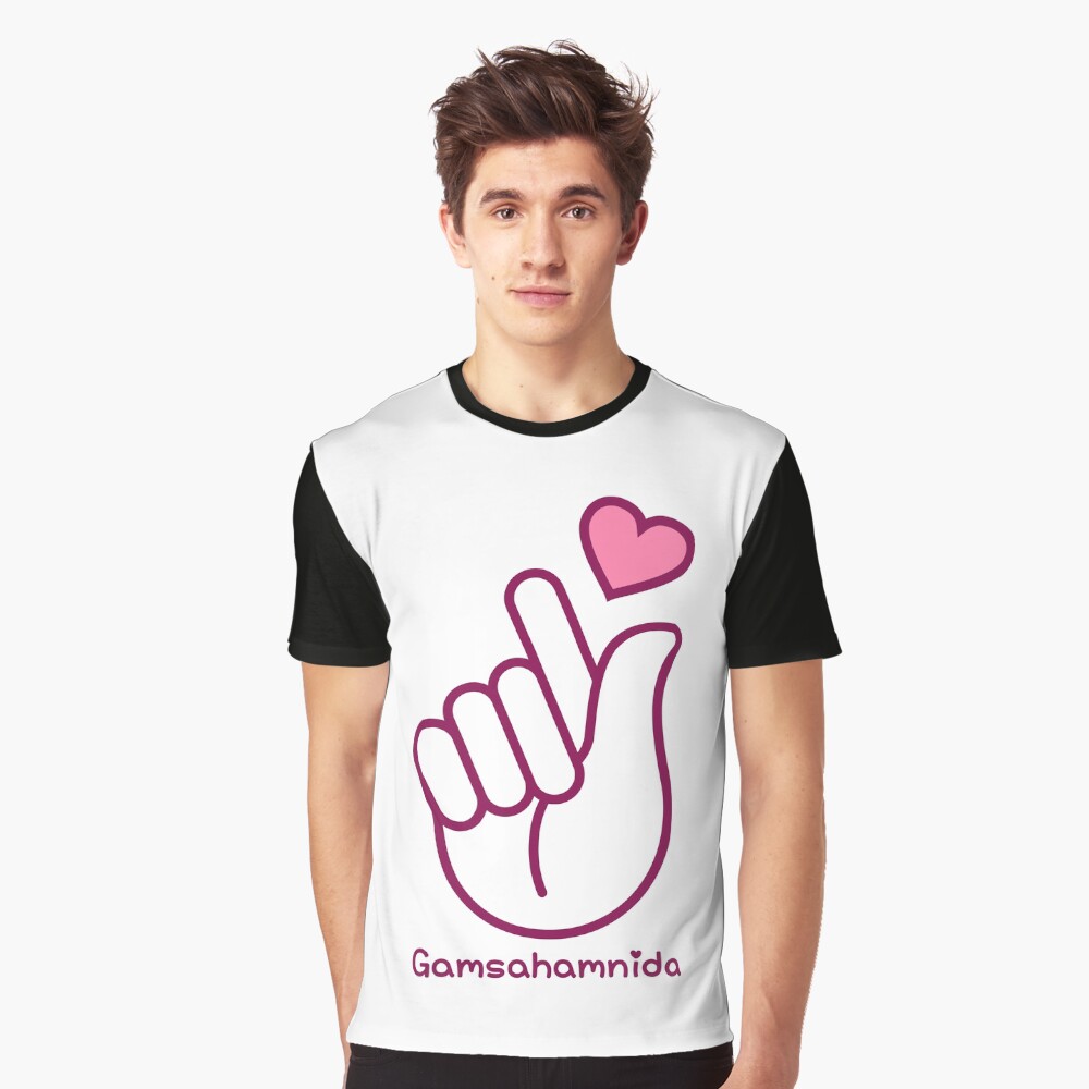 "Thank you in Korean heart shaped fingers symbol (gamsahamnida - 감사합니다 ...