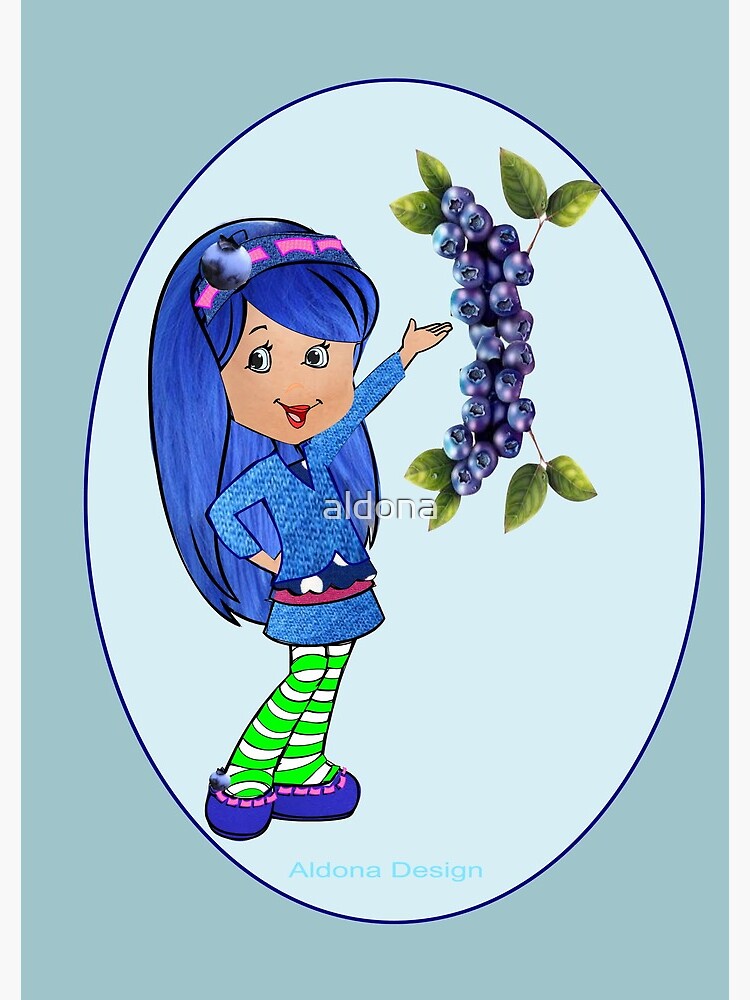 "Blueberry & Blue doodle pattern " Spiral Notebook for Sale by aldona ...