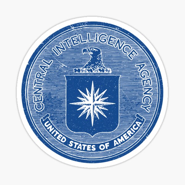 "CIA Central Intelligence Agency Logo" Sticker for Sale by Honeypixies ...