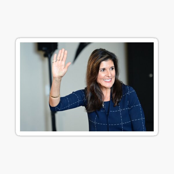 "nikki haley nikki haley nikki haley 4" Sticker for Sale by SaraRobin1 ...